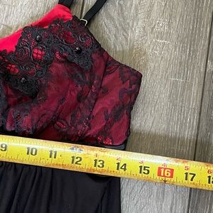Soma | Intimates & Sleepwear | Soma Dress Women Medium Red Black Lace ...